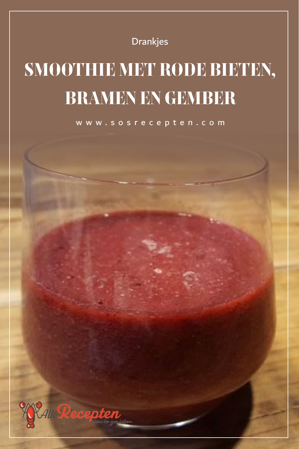 Smoothie met rode bieten, bramen en gember - Sos Recepten