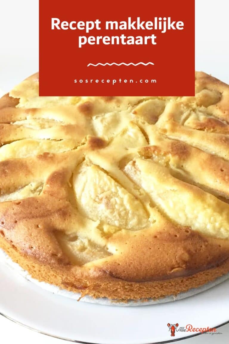 Recept makkelijke perentaart - Sos Recepten